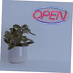 GARVALON opne ambient light business hours sign LED Neon Open Sign Bright LED Open Sign open signs for business large open signs Neon Open light outdoor decorate Acrylic office