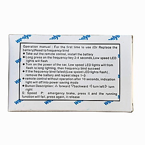 weelye（ TX1 2.4G Bluetooth Remote Control Remote Controller Transmitter Accessories for Kids Electric Ride On Toy Wrangler Ride On Car Replacement Parts