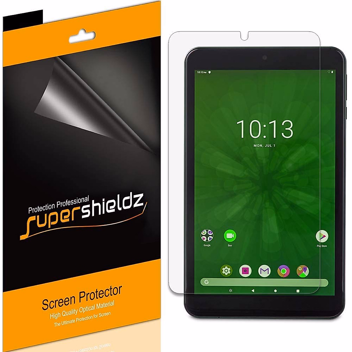 Supershieldz (3 Pack) Designed for Onn 8 inch Tablet Screen Protector, High Definition Clear Shield (PET)