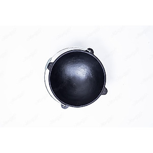 MangalGrills Kazan Cast Iron Cauldron Qazan Qozon Kadai Caldero Plov Pilaf Shorpa Uzbek Wok (9L-2.3Gal.)