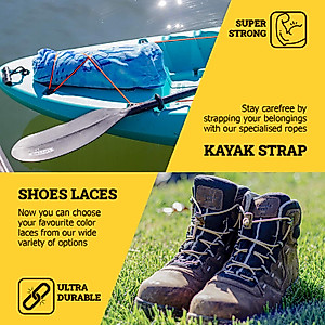 SGT KNOTS Marine Grade Bungee Cord - 100% Elastic Cord, Dacron Polyester Bungee Shock Cord for DIY, Tie Downs, Commercial Uses | 1/4" x 25 ft, Black