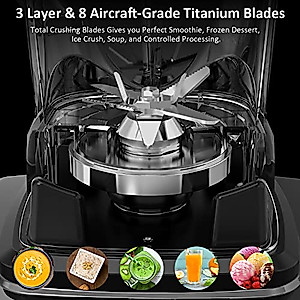 High-Powered 1450W Blender Smoothie Maker with Variable Speeds, Large Capacity Tritan Jar, 4 Preset Programs, Make Healthy Drinks & Meals Effortlessly