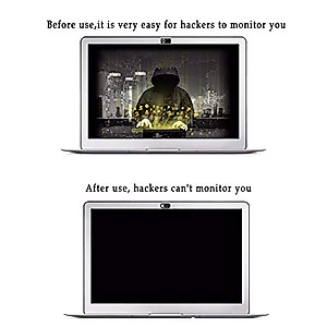 NEPAK 18 Pack Webcam Cover 0.026 Inch Ultra Thin,Webcam Cover Slide,Laptop Camera Cover Slide for PC, MacBook, iMac, Computer, iPad(Black)