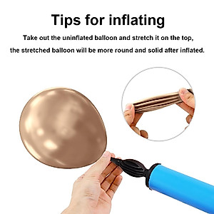 Metallic Champagne Gold Balloons-12 Inch, 50 Pcs Metallic Balloons, Birthday Balloons, Party Balloons, Chrome Balloons for Birthday Party, Graduation Weddings Holiday Birthday Party Decorations