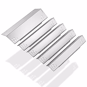 70-02-411 70-02-412 DGH474CRP Heat Tent Grill Replacement Parts for Dyna Glo Grill Heat Shield DGH485CRP DGH474CRP-D DGH485CRP-D DGH474CRN-D Side Sear PLUS and Main Burner Cover Grill Parts 5 Pieces