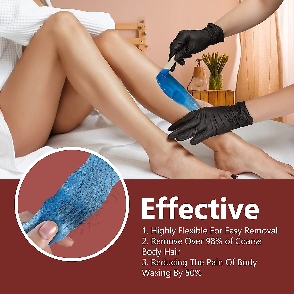 Waxing Kit Wax Warmer for Women - Madors Wax Kit Wax Pot Wax Machine for Body Legs Eyebrows Armpits Bikini Brazilian Wax Kit with Hot Wax Beads…