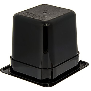 Carlisle FoodService Products 3068503 Plastic Food Pan, 1/6 Size, 6 Inches Deep, Black