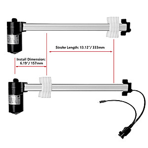 Kroshine Power Recliner Motor Replacement Model ML18-017 Linear Actuator with Cord for Sofa Lift Chair Couch Massage Seat Bed, Aluminum