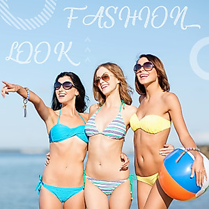 Otuuz 4 Pcs Women Macaron Color Key Ring Bracelets Wristlet Bead Keychain Leather Tassel Keychain Elastic Beaded Bracelet Portable Wristlet Bangle Keychain for Car Key Holder