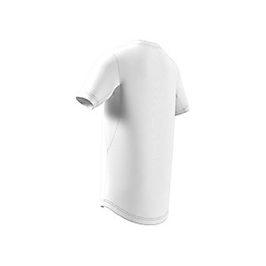 adidas Boys' Club Tennis 3-Stripes T-Shirt, White, X-Large