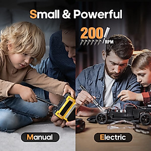 AM ARROWMAX Electric Screwdriver, 102 in 1 Precision Screwdriver w/ 96 Magnetic Bits, 4 Torque Modes, Red Dot, IF Winning Design, Rechargeable Cordless Screwdriver for Phone, Laptop (SES PLUS) Grey