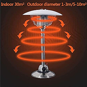 Haieshop Outdoor Patio Heater Outdoor Infrared Heater Outdoor Heaters Home Heating Lamp Portable Patio Heater for Garden Wedding Party Christmas, Easter, Halloween, New Year's Day 820