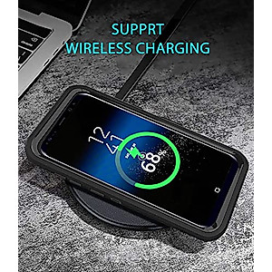 Guirble Case for Samsung Galaxy S8 Plus,Dustproof Shockproof Phone Case Samsung Galaxy S8 Plus Case,Heavy Duty Protective Samsung S8 Plus Case,Galaxy S8 Plus Case 6.2 Inch(Black)