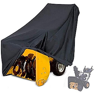 UCARE Snow Thrower Cover Dustproof Waterproof Snow Blower Covers for Most Electric Two-Stage Snow Throwers (S: 42.91x31.88x50in/ 109x81x127cm)