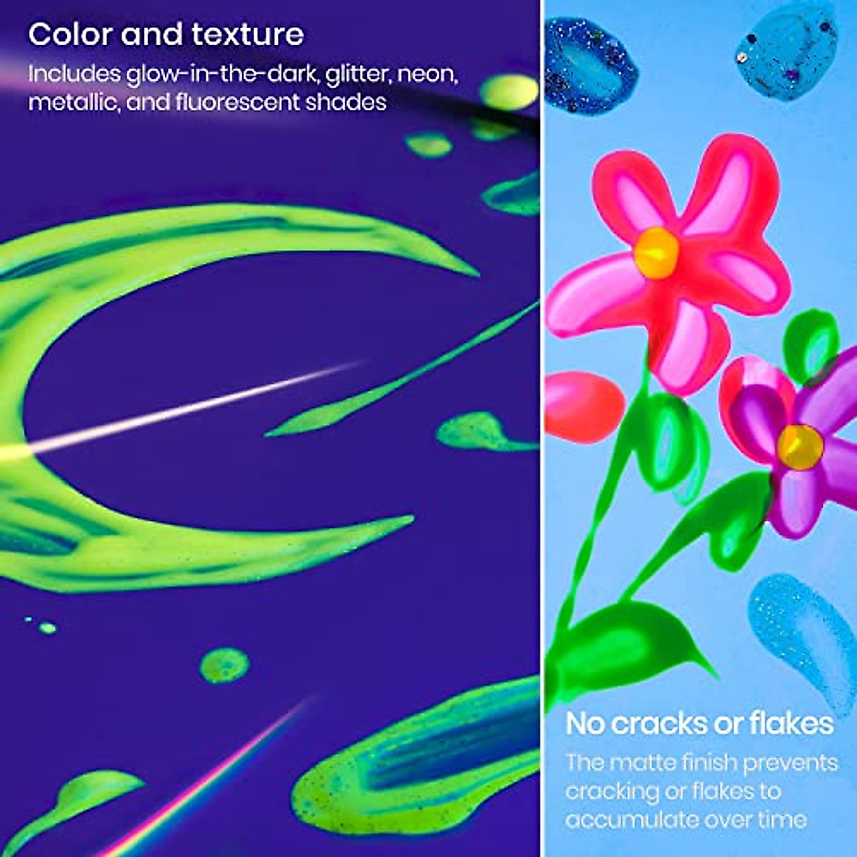 ARTEZA 16 Kids Tempera Paint Set, 13.5 oz/400 ml, Non-Toxic Washable Tempera Paint Bottles, Kids Art Supplies