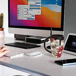 Kpuplol Halloween Mug, Zombie Themed Scaring Mug, Creepy Coffee Tea Ceramic Cup with Handle, Decoration and Novelty Gift for Men & Women for Horror Lover