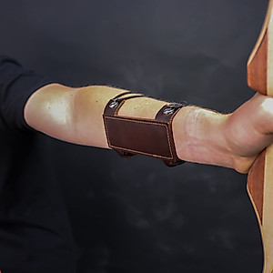 Compact Leather Armguard | Shatterproof Archery | Handmade Leather armguard in The USA