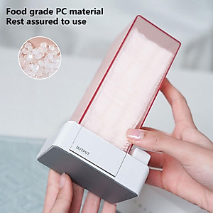 jyibinee Storage Box Detachable -proof Rectangular Reusable Plastic Auto Pad Dispenser Household Supplies Pad Organizer