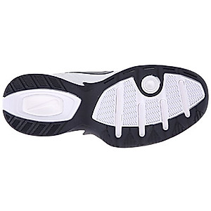 Nike Men's Air Monarch IV Cross Trainer, White/Metallic Silver, 10.5