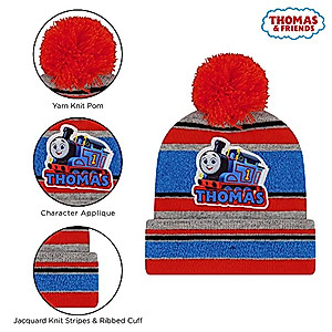 Thomas & Friends Boys Winter Hat And Mittens Set, Toddler Beanie For Ages 2-4