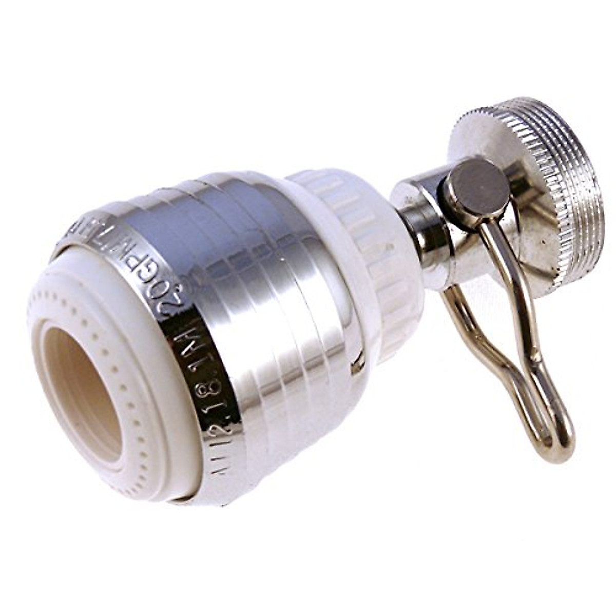 Swivel Spray Kitchen Aerator 1.5 gpm Chrome Aerator with On/Off Lever