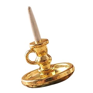 BESPORTBLE Mini Candlestick Decor Candle Holder Home Decor Doll House Candlestick Models Creative Mini Decor Mini House Decor Doll House Prop Mini Accessory Realistic Miniature Decor Alloy