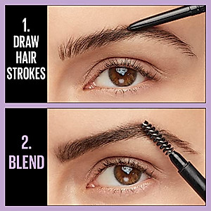 Maybelline Brow Ultra Slim Defining Eyebrow Makeup Mechanical Pencil With 1.55 MM Tip And Blending Spoolie For Precisely Defined Eyebrows, Blonde, 0.003 oz.