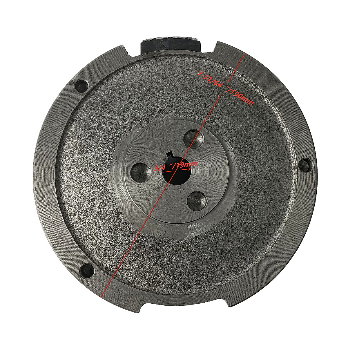 Key Shaft Flywheel & Charging Coil For Head Light on Predator 301cc 8HP Engine