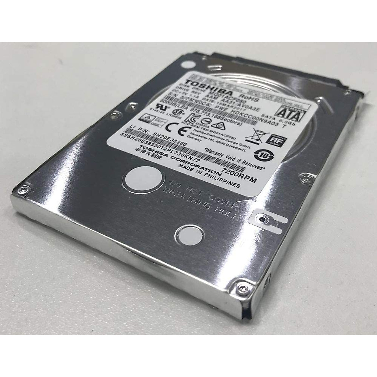 Toshiba HDKCC00 MQ01ACF050 500GB 7200RPM SATA-600 2.5 Internal Hard Drive (Renewed)