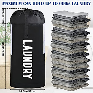 Laundry Backpack, Laundry Bag Backpack Extra Large Heavy Duty, 115L Travel Laundry Bags with Shoulder Straps Dirty Clothes Bag Backpack with Drawstring Closure for Camp College Dorm Laundromat