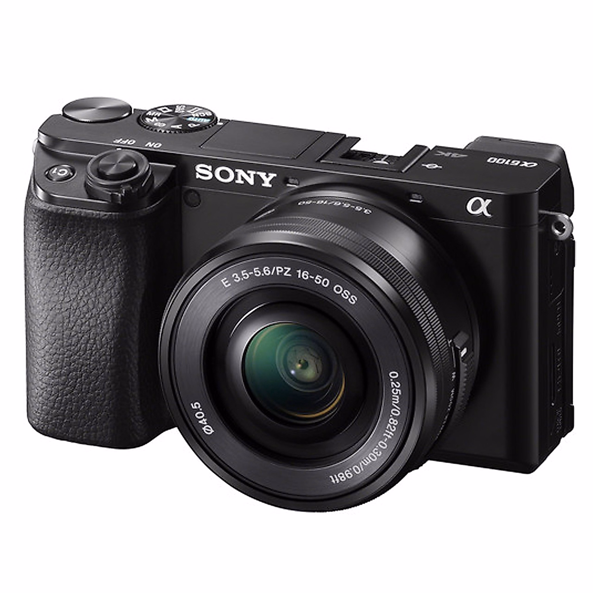 Sony a6100 Mirrorless Camera with 16-50mm + 55-210mm Lenses, 128GB Extreem Speed Memory,.43 Wide Angle & 2X Lenses, Case,Tripod, Filters, Spare Battery & Charger,Editing Software Kit -Deluxe Bundle