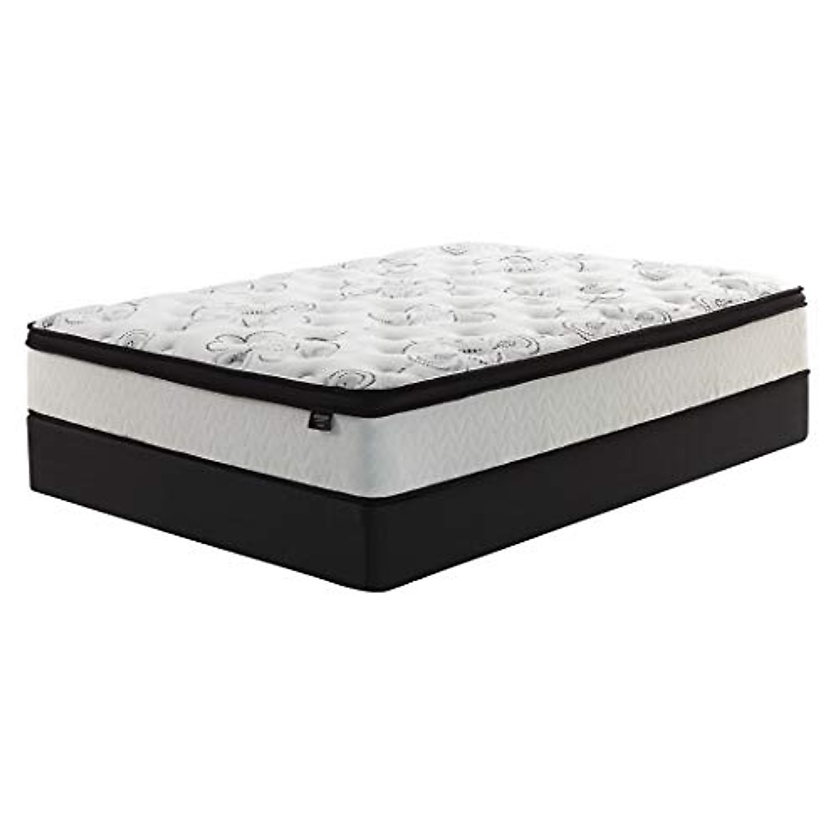 Signature Design by Ashley California King Size Chime 12 Inch Medium Firm Hybrid Mattress with Cooling Gel Memory Foam