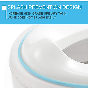 PandaEar Portable-Travel Toilet Training Potty Seat: Safe Urine Guard Durable Anti-Slip Rubber Rim | Hanging Ring & Bonus Hook | Baby Boys Girls Toddlers Kids Infants | Fits Round & Oval Chair