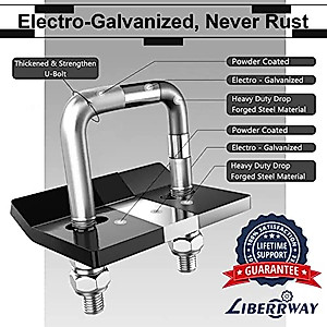Hitch Tightener for 1.25" and 2" Hitches LIBERRWAY 304 Stainless Steel Hitch Tightener Anti-Rattle Stabilizer Rust-Free Heavy Duty Lock Down Easy Installation Quiet