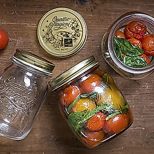 Bormioli Rocco 6164207 Metal Cap Jar, Glas 0.70 Liter, Transparent