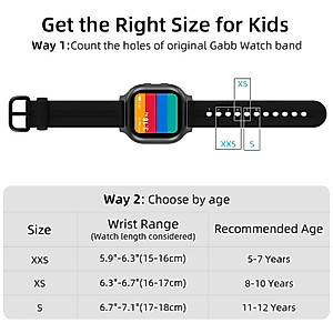 SimpleThings 3Pack Band Replacement Compatible with Gizmo Watch 3 2 1/Gabb Watch 3 2 1, 20mm Stretchy Kids Solo Loop Gizmo Watch Band Replacement Easier for Boys Girls to Put On & Off