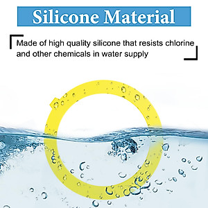 Flush Valve Seal for Kohler, Kohler Toilet Lank Parts, 3 Pack GP1059291 Silicone Replacement for Toilets, Upgraded Canister Flush Valve Kit(Yellow)