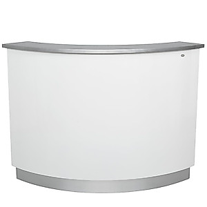 LED Illuminated Curved Reception Desk Reception Area Counter Janus Round
