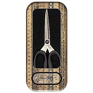 Tim Holtz Haberdashery Scissors - Bundle of Two Pairs of Soft Grip Snip Scissors, 5" and 6"