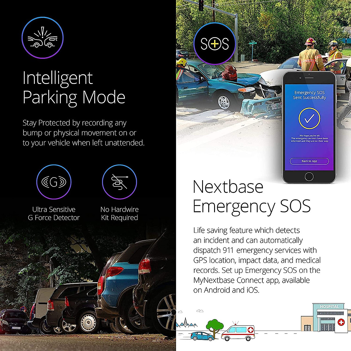 Nextbase 322GW Dash Cam and 32G Micro SD Card Bundle - Full 1080p/60fps HD Recording in Car Camera- 6 Lane Wide Front View- Wi-fi GPS Bluetooth- Parking Mode- Night Vision- Loop Records (Renewed)