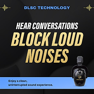 Pro Ears Gold II 30 Over-Ear Electronic Hearing Protection Headphones - Black, 30 NRR, Gel Ear Seals, DLSC Tech, Military Grade - Ideal for Shooting