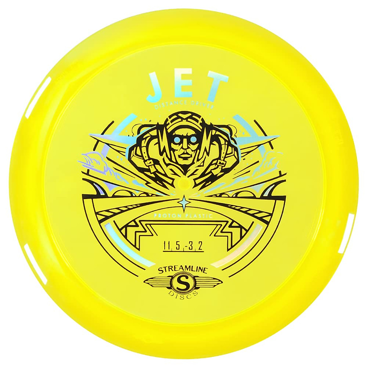 Streamline Discs Proton Jet Disc Golf Distance Driver (170-175g / Colors May Vary)