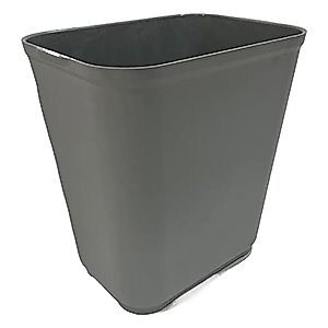 iLIVING ILG-807G Commercial Fiberglass Fire-Resistant Trash Can, 7 Quart / 1.75 Gallons, Gray