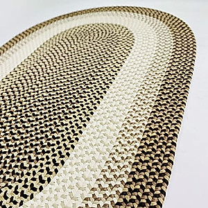 Colonial Mills Marin Braided Rug, 4x6, Sand