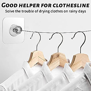 Ceiling Hooks, Practical Wall Hanging Auxiliary Hook, Stainless Steel,Waterproof,Nail-Free Adhesive Wall Hook,for Indoor and Outdoor Hanging Plants,Wind Chimes,Hangers, Decoration Hook,4 Pcs