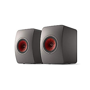 KEF LS50 Wireless II (Pair, Titanium Grey) and KEF KC62 Subwoofer (Black)