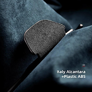 Alfanxi Car Front Seat Hook Organizer Alcantara Material Hanger Compatible with Tesla Model Y/3 All Models(Grey)