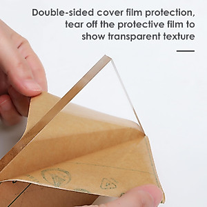 RekRang Acrylic Desk Bookshelf,Small Desktop Bookcases Clear Book Shelf Organizer for Home Office School,Book Stand Display Rack for CDs Magazines Books