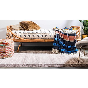 Unique Loom Del Mar Collection Area Rug - Abigail (7' 10" x 11' 4" Rectangle, Light Brown/ Beige)