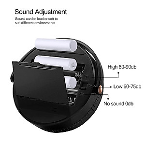 Digital Kitchen Timer, Visual Timer, Magnetic Countdown Countup Timer with Large LED Display, Digital Timer, Handy for Cooking, Exercising, Teaching, Easy for Children and Elderly (Black)